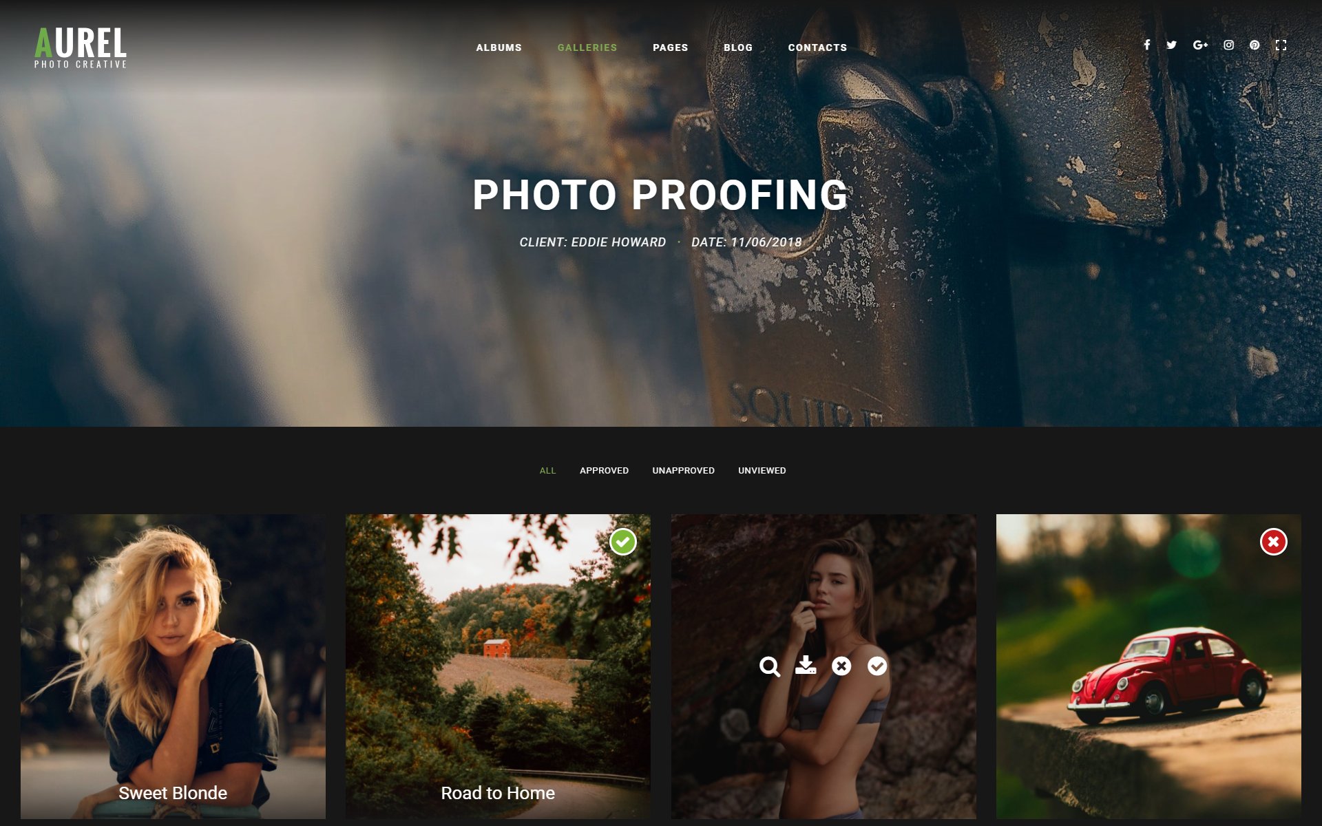 Test Landing - Aurel Photography